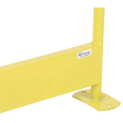 Safety barrier with plinth - Yellow RAL 1023 - Manutan.co.uk