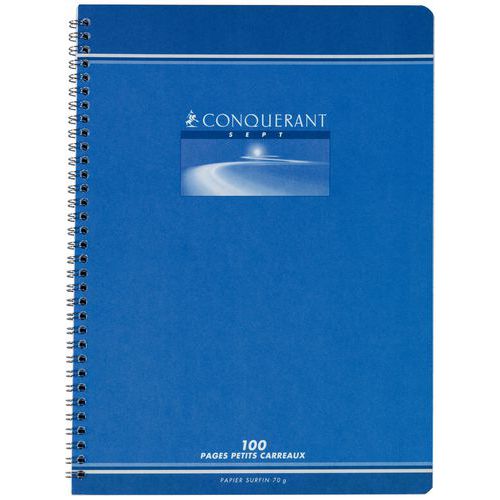 Conquérant 7 notebook - Large squares - Manutan.co.uk