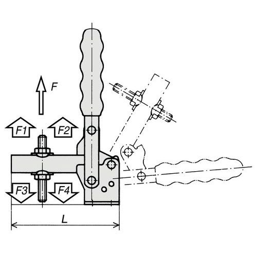 Snap fastener with vertical lever | Manutan UK