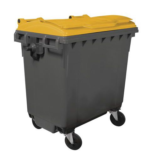 4-wheel waste container - 770 L - Mobil Plastic - Manutan.co.uk