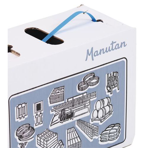 PP strapping case, blue - Manutan Expert - Manutan.co.uk