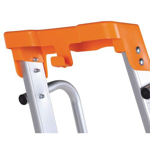 Professional aluminium step ladder with ramp - Manutan Expert - Manutan ...