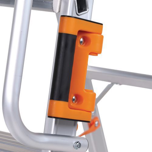 Professional aluminium step ladder with ramp - Manutan Expert - Manutan ...