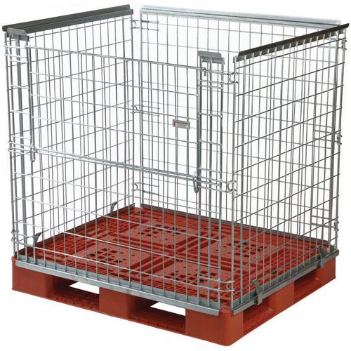 Stackable Euro Pallet Cages - Manutan.co.uk