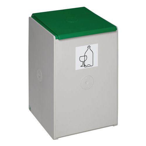 Modular Plastic Recycling Bin With Coloured Lids - 1-4 x 40L Capacity ...