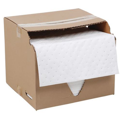 Oil & Fuel Spill Pads - Hydrocarbon Absorbent - Waterproof - Manutan ...