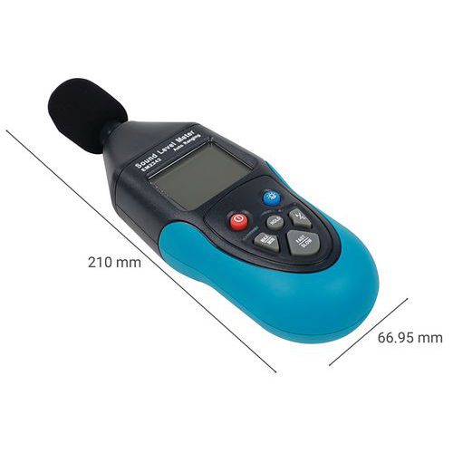 Digital Sonometer - Battery Operated - 35–130 dB - Manutan Expert ...