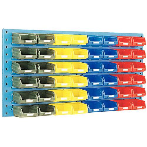 Wall panel with picking bins - Manutan.co.uk