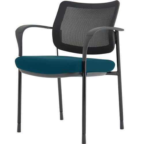 Reception/Visitor Chair With Arms - Fabric - Stackable - Brunswick ...