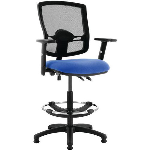 Deluxe Operator Office Chair - Ergonomic - Fabric Seat & Mesh Back ...