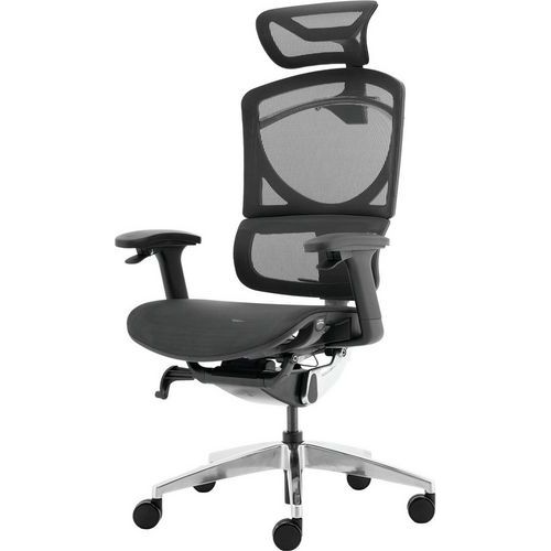 Ergonomic Operator Office Chair - Mesh/Fabric - Dynamic Ergo Click ...