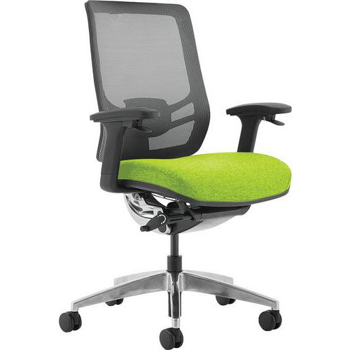 Ergonomic Operator Office Chair - Mesh/Fabric - Dynamic Ergo Click ...