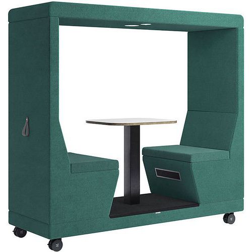 Mobile Modular Office Meeting Pod - 2 Seater - Camira Fabric - Yo-Yo ...