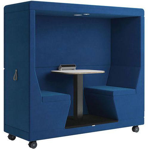 Mobile Modular Office Pod - 2 Seats - 1 Enclosed Side - Yo-yo Oceanic ...