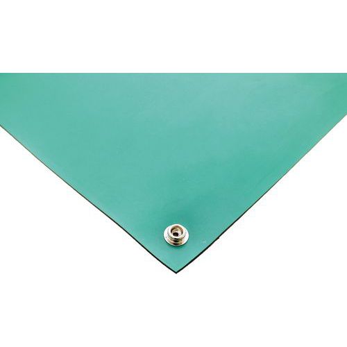 Conductive Rubber Bench Mat | Green or Grey | Free Delivery | Manutan UK