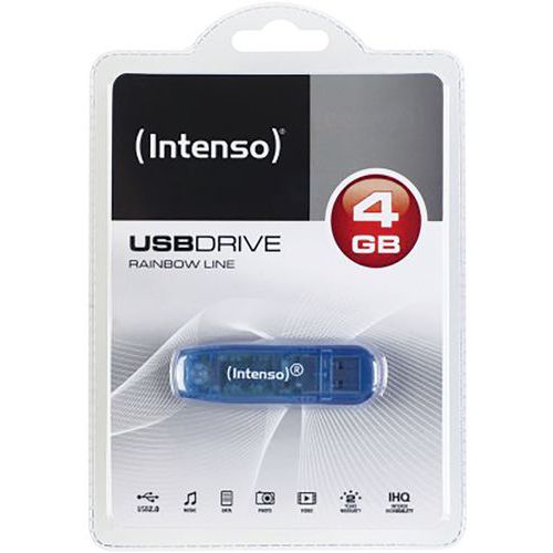Rainbow Line USB 2.0 stick - Intenso - Manutan.co.uk