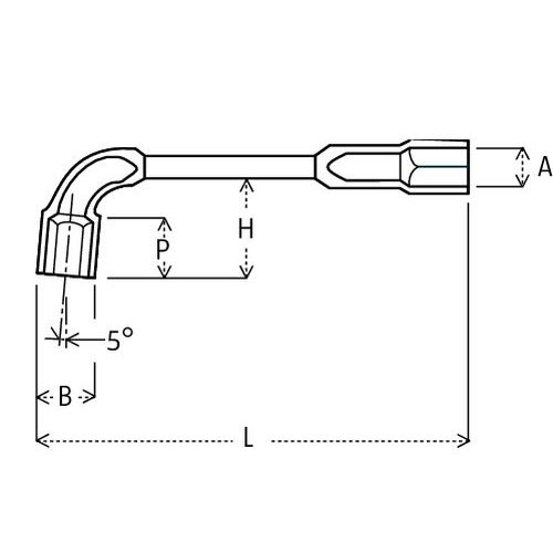 OGV® profile open-end socket wrench - Series 75 - hex - 6 to 20 mm ...