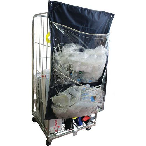Clear Warehouse Racking Recycling Bags For Rollcages - Racksack ...