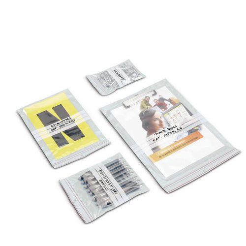 Minigrip® 60-micron plastic bag | With white stripes