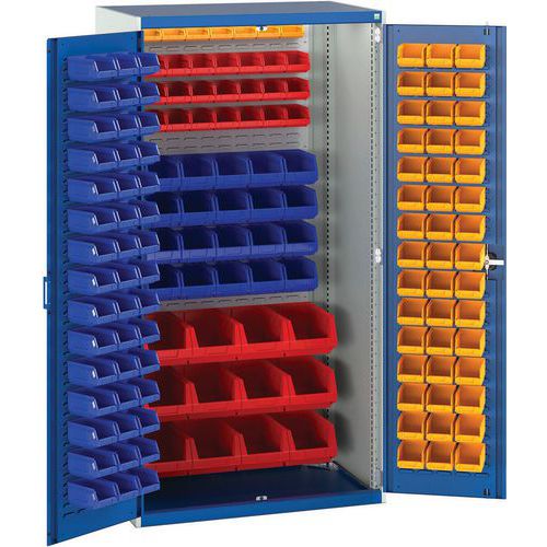 Bott Cubio Louvre Workshop Tool Storage Cabinet & 150 Bins 2000x1050mm