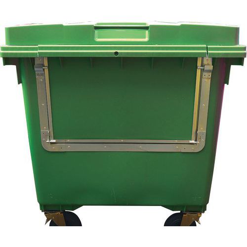 660L Plastic Wheelie Bin – 4 Wheels, Drop Down Front Heavy Duty Design ...