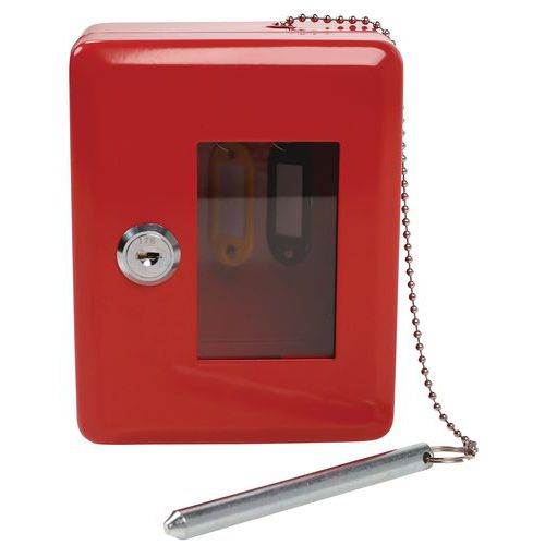 Emergency Key Box With Glass Panel & Hammer - Red - Manutan Expert ...