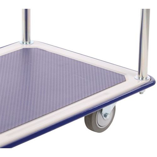 Steel Tray Trolley - 2 Anti Slip Shelves - 200kg Capacity - Manutan ...