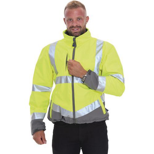 Hi Vis Softshell Jacket for Safety and Cold Weather Protection