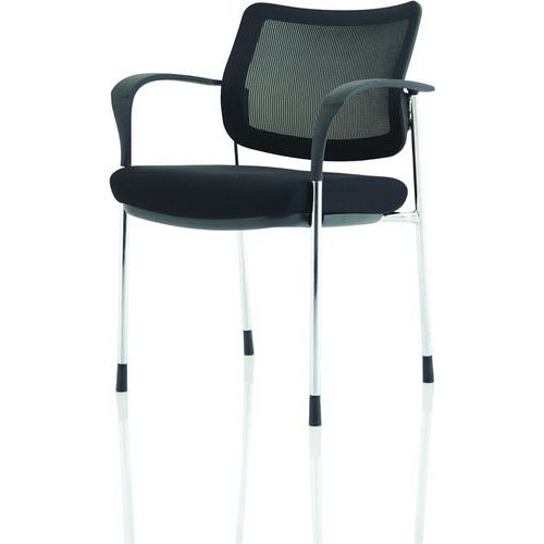Large Office Visitor/Reception Chair With Arms - Stackable - Brunswick ...