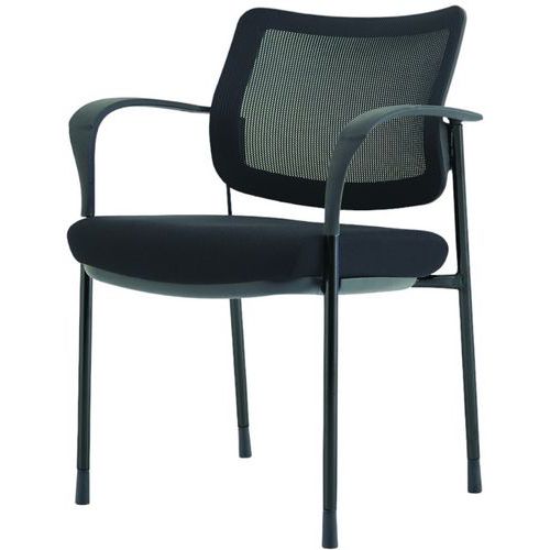Large Office Visitor/Reception Chair With Arms - Stackable - Brunswick ...