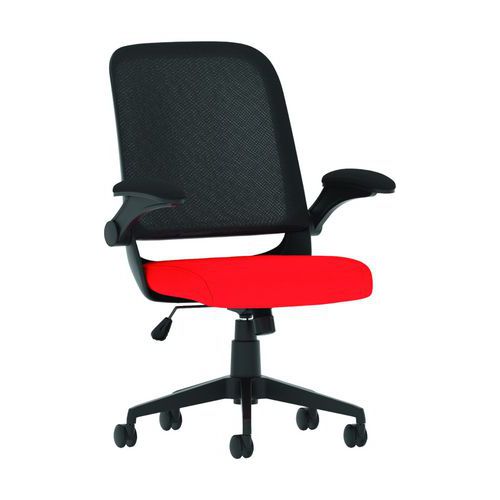 Mesh Ergonomic Office Task Operator Chair - Mobile - Folding Arm -Crew ...