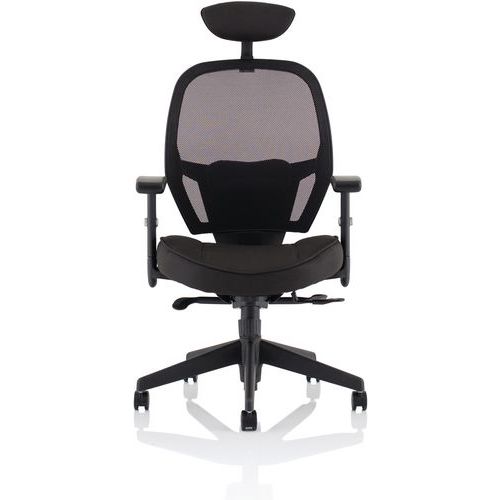 Black Mesh Task Operator Office Chair With Arms - Mobile - Denver ...
