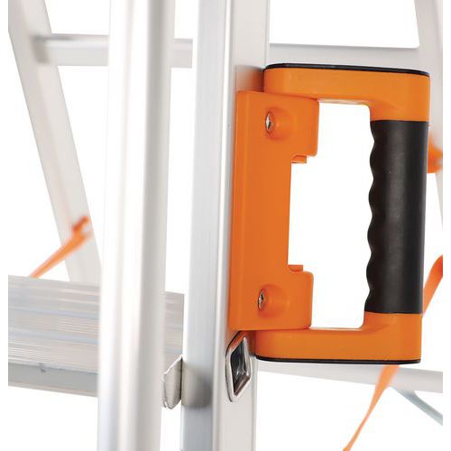 Professional aluminium step ladder with ramp - Manutan Expert - Manutan ...