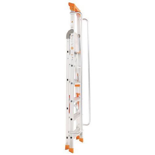 Professional aluminium step ladder with ramp - Manutan Expert - Manutan ...