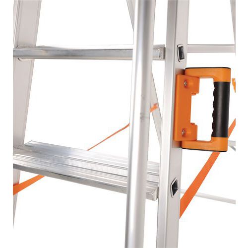 Professional aluminium step ladder with ramp - Manutan Expert - Manutan ...
