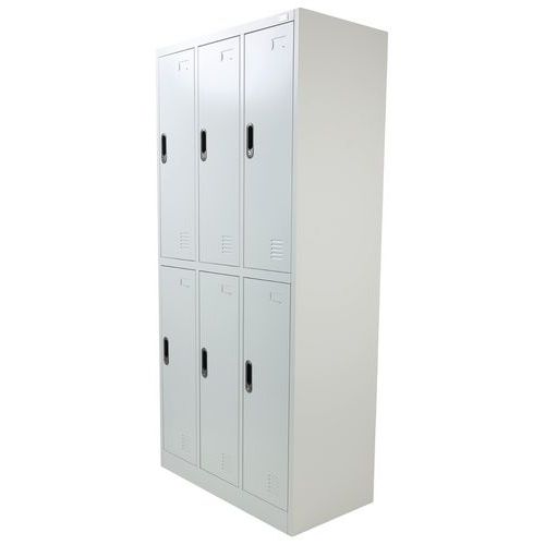 Multi-compartment locker with hanging rail - On base - 3 columns ...