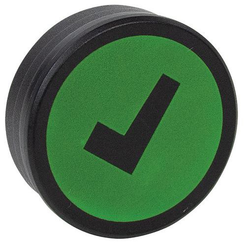 Round magnet with tick symbol - Manutan.co.uk