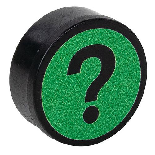 Round magnet with question mark symbol - Manutan.co.uk