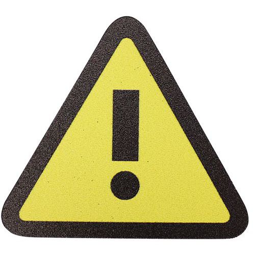 Triangular magnet with exclamation mark symbol - Manutan.co.uk