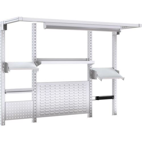 Bott Cubio 2000mm Frame Kit | Light, 3 Shelves, Power Rail & Panels