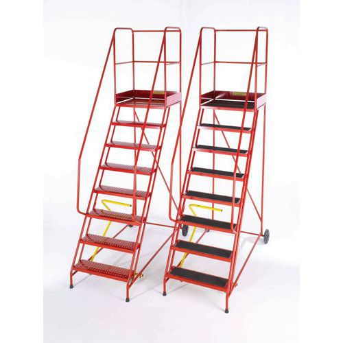Steel Platform Ladder - 6-15 Punched/Anti-slip Treads - TB Davies MOB ...