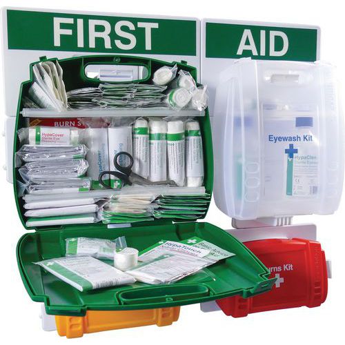 British Standard Compliant Complete Large First Aid Points | Manutan UK