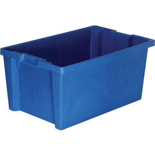 Five 27-70L Plastic Storage Boxes - Stackable & Nestable - Totebox UK ...