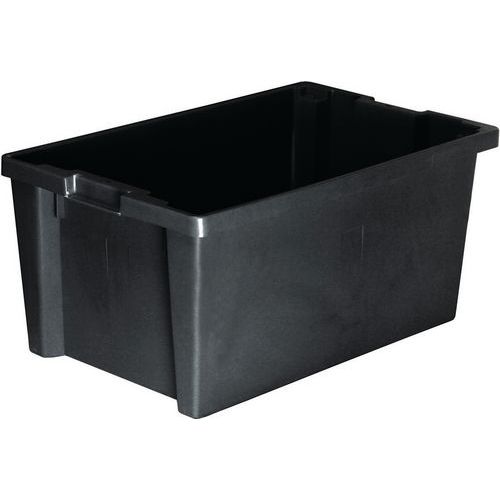 Five 27-70L Plastic Storage Boxes - Stackable & Nestable - Totebox UK ...