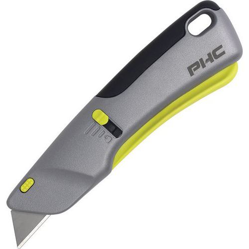 Metal Utility Knife - Auto Retracting Blade - Squeezable Handle - PHC ...