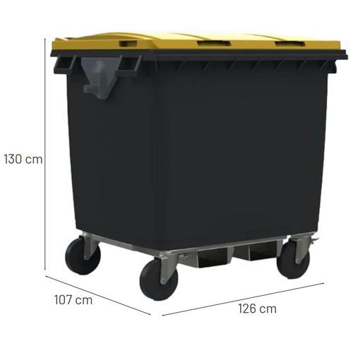 SULO mobile container - Forklift pockets - Waste sorting - 1000 l ...