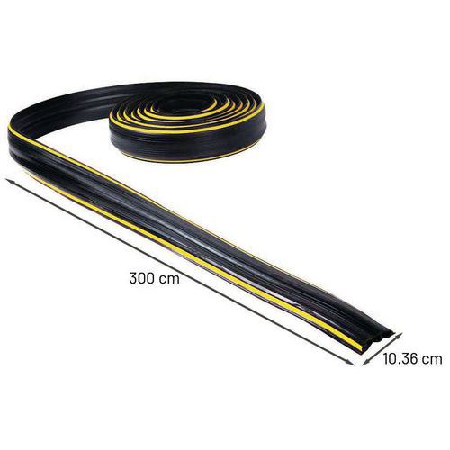 Cable cover - length 3 m - Black/yellow | Manutan UK