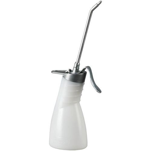 White workshop oiler with rigid nozzle - PE - 200 ml - Pressol ...