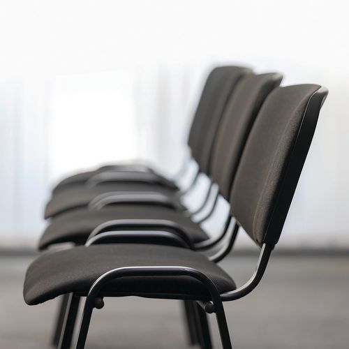 Stackable Office Chair | Conference/Meeting Room | Black Frame | Iso