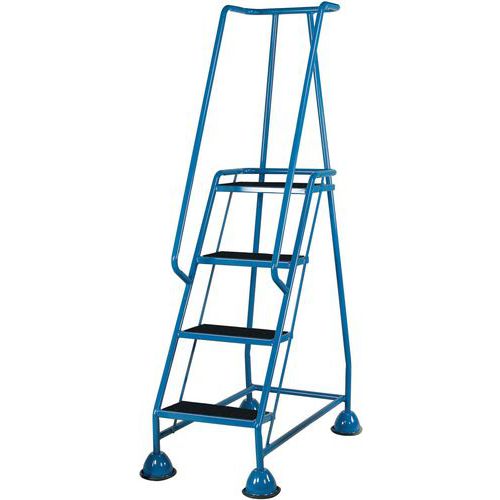 Mobile Anti-Slip Step Ladders With Domed Feet - Manutan.co.uk